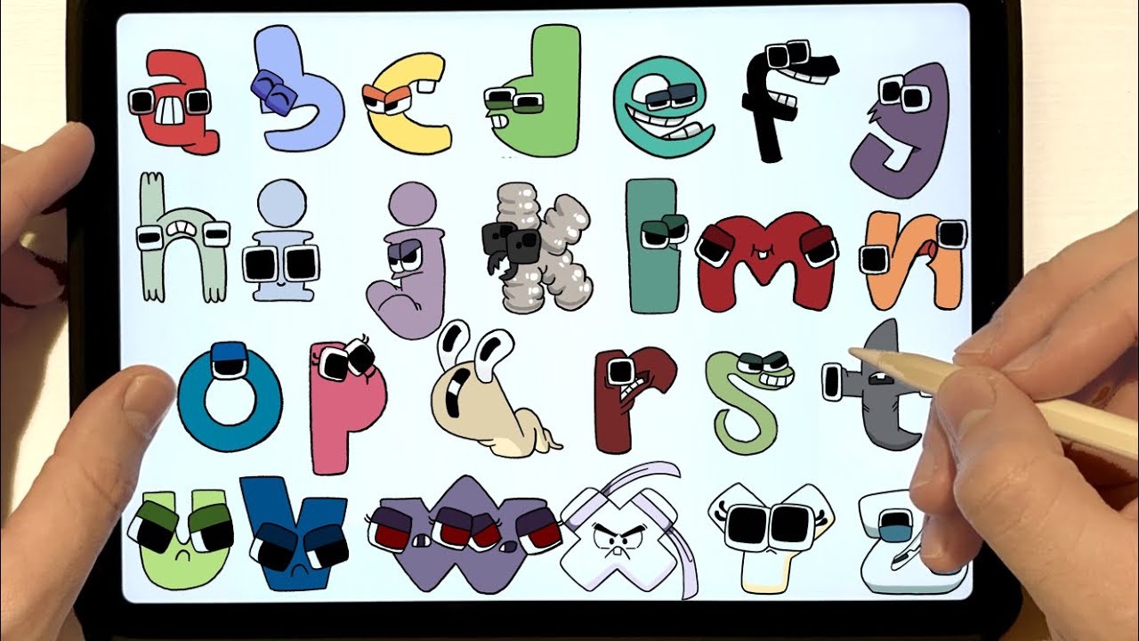 Como Dibujar Todas Las Letras De Alphabet Lore Minusculas Youtube
