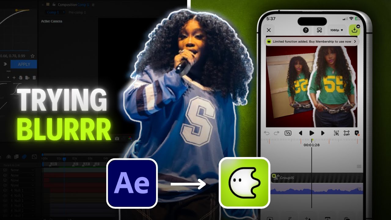 After Effects Editor Tries Blurrr Youtube