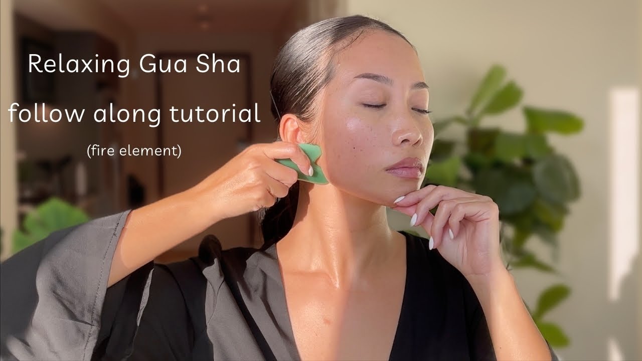 Easy Gua Sha Follow Along Tutorial Very Relaxing Youtube