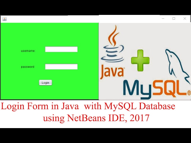 How To Create A Login Form In Java Using Mysql Database And Netbeans