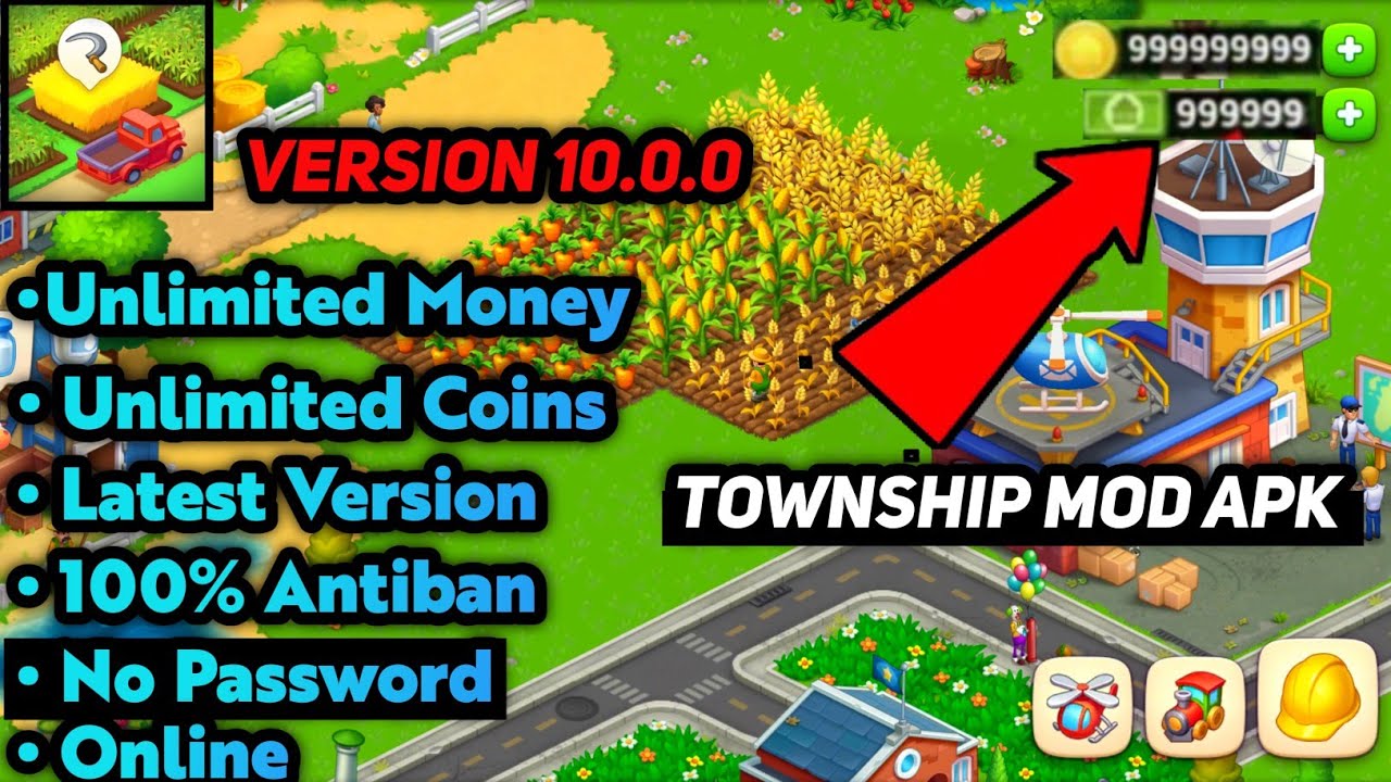 Township Latest V10 0 0 Mod Apk Unlimited Money Coin 100