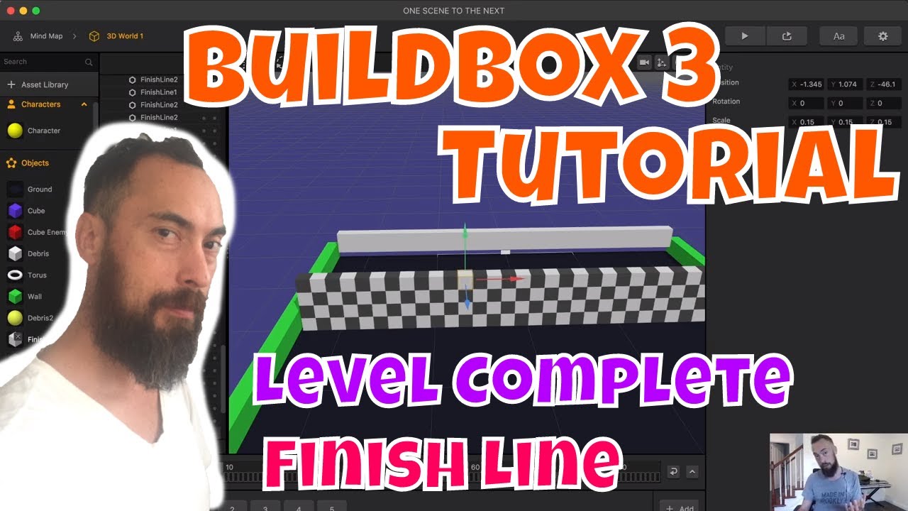 Buildbox 3 Tutorial How To Level Complete With Nodes And Nocode Youtube