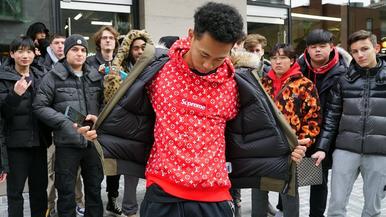 How Much Is Your Outfit Ft 10 000 Supreme Hoodie Canada Youtube