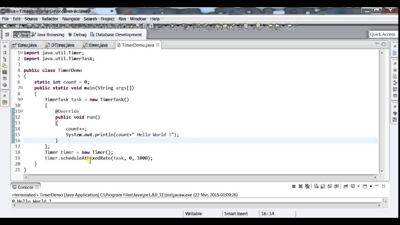 Java Timer Youtube