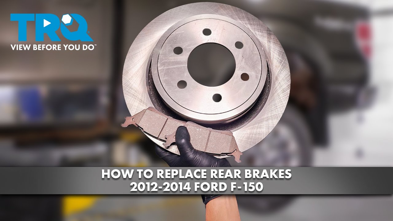 How To Replace Rear Brakes 2012 2014 Ford F 150 Youtube