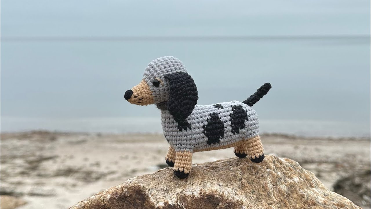 Tutorial Crochet Dachshund Part 2 Head Youtube