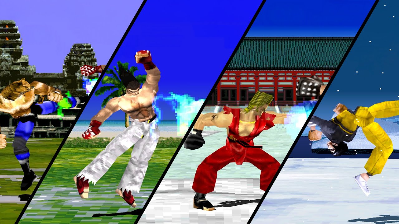 Tekken 1 All 10 Hit Combos Youtube