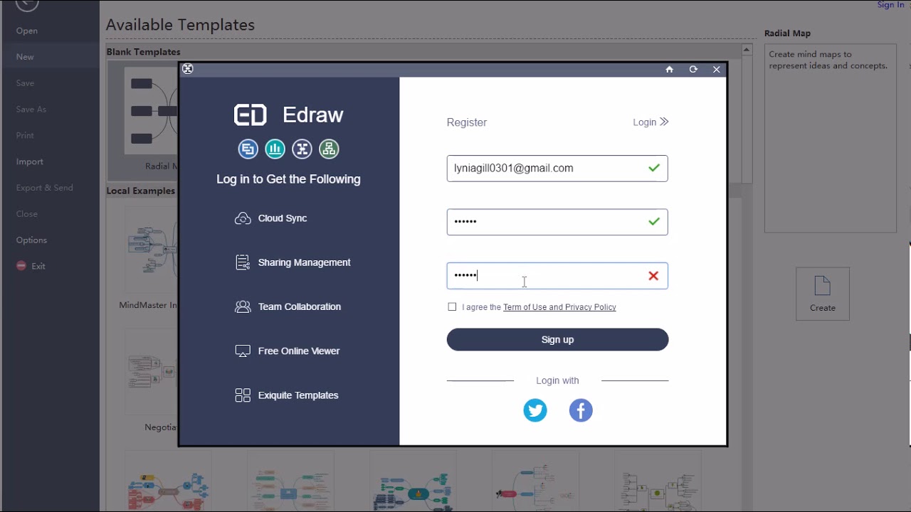 Edrawmind Formerly Mindmaster Tutorial How To Register Mindmaster