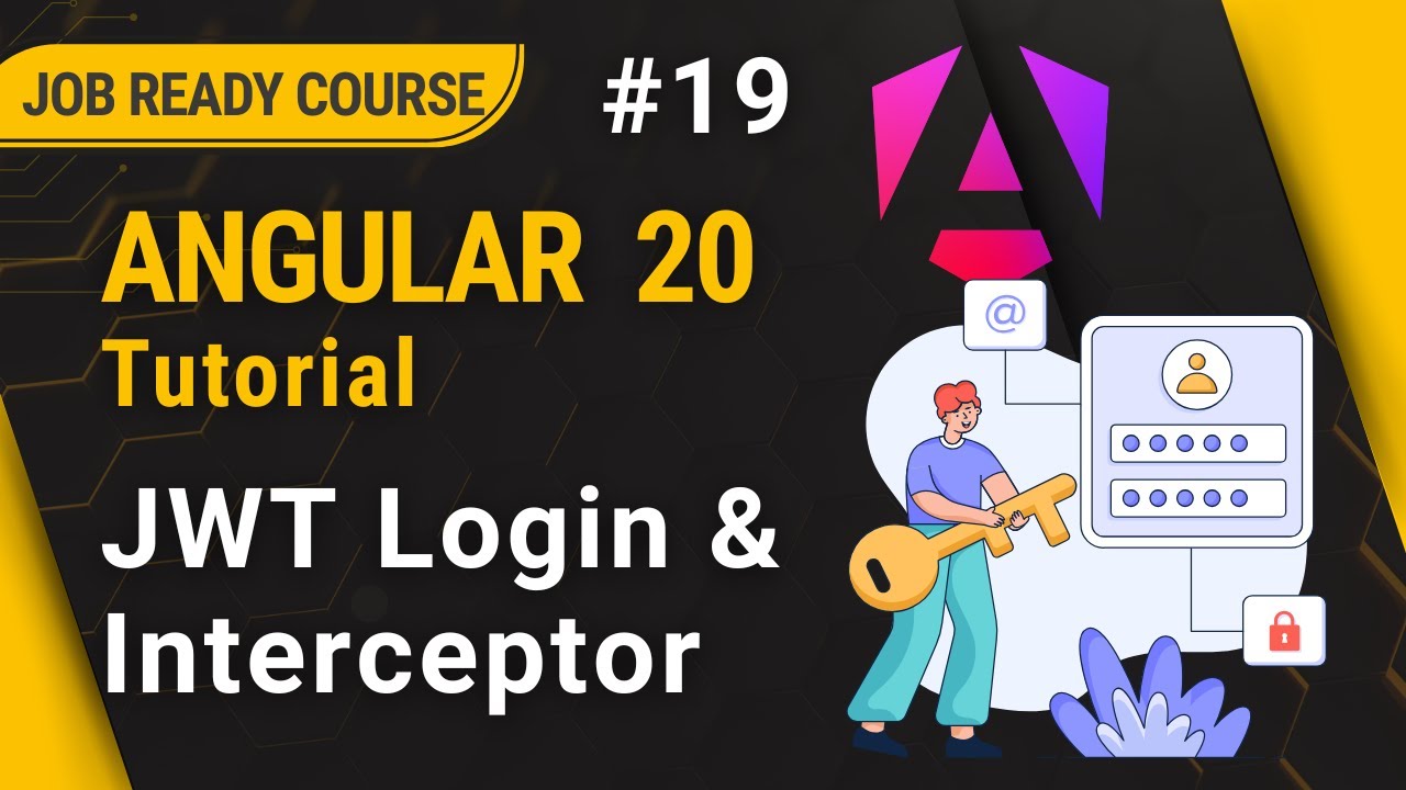 Jwt Login Page In Angular Interceptor Angular 20 Tutorial Part 19