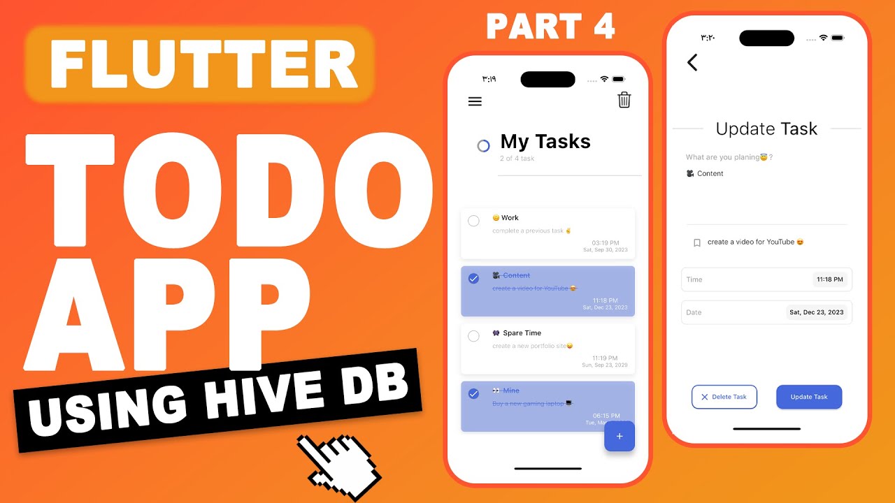 Flutter Tutorial Flutter Todo App With Hive Database Hive Local