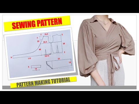 Pecah Pola Blouse Outer Pattern Making Tutorial Youtube