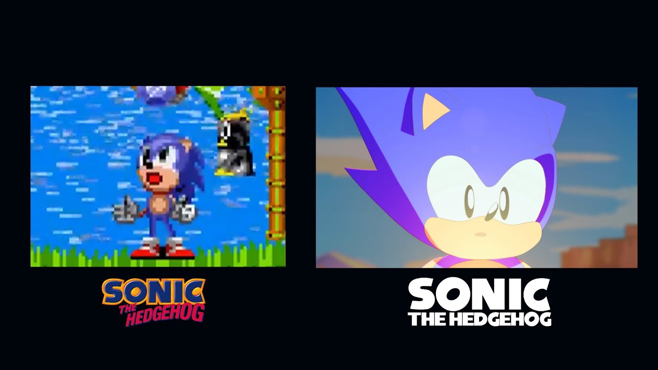 Sonic The Hedgehog 1 Good Ending 1991 2024 Side By Side Comparison