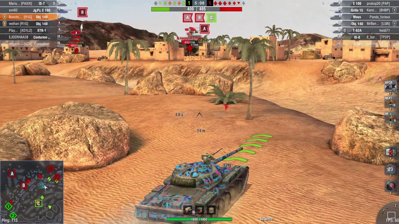 Wot Blitz Obj 140 5300 Dmg Youtube