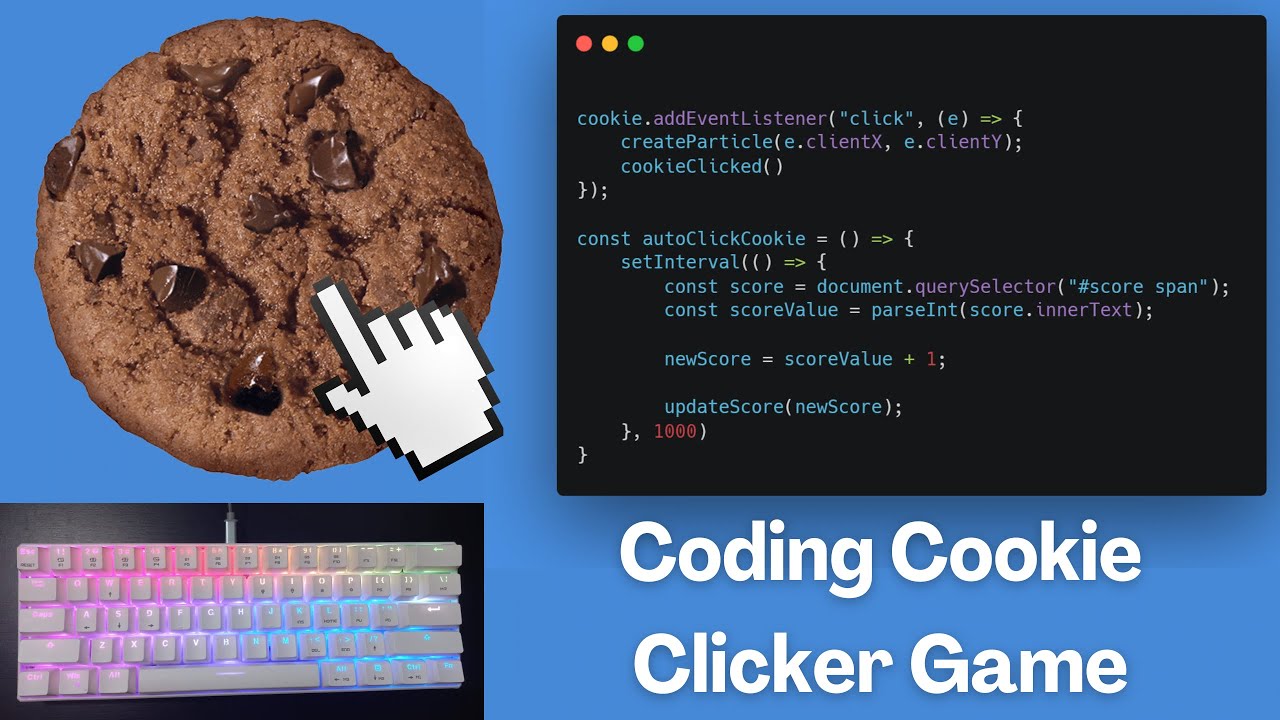 Asmr Programming Coding Cookie Clicker Game No Talking Youtube