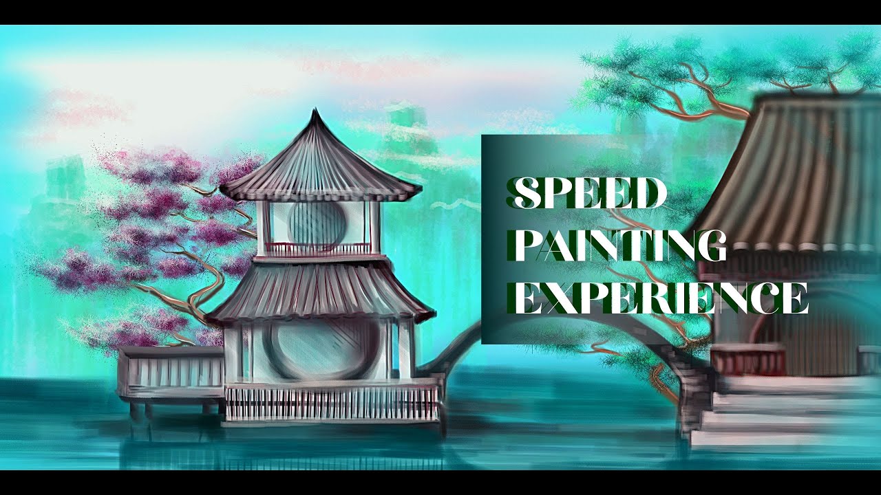 Japan Landscape Painting Speed Painting Experience Digital Speedpaint