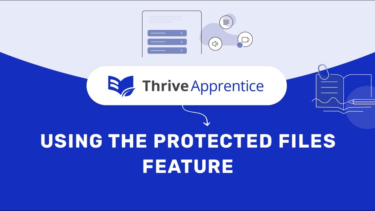 Protecting Files In Thrive Apprentice Youtube