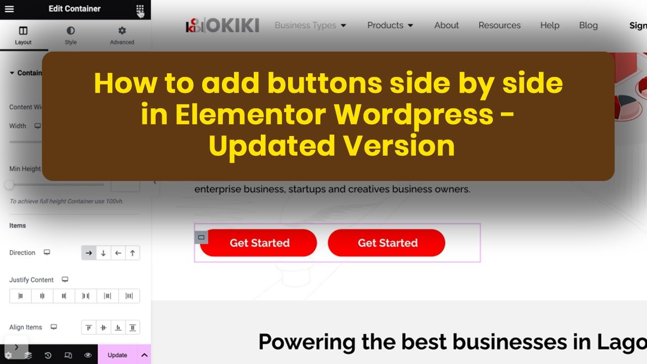 Make Elementor Buttons Side By Side Wordpress Tutorial Youtube