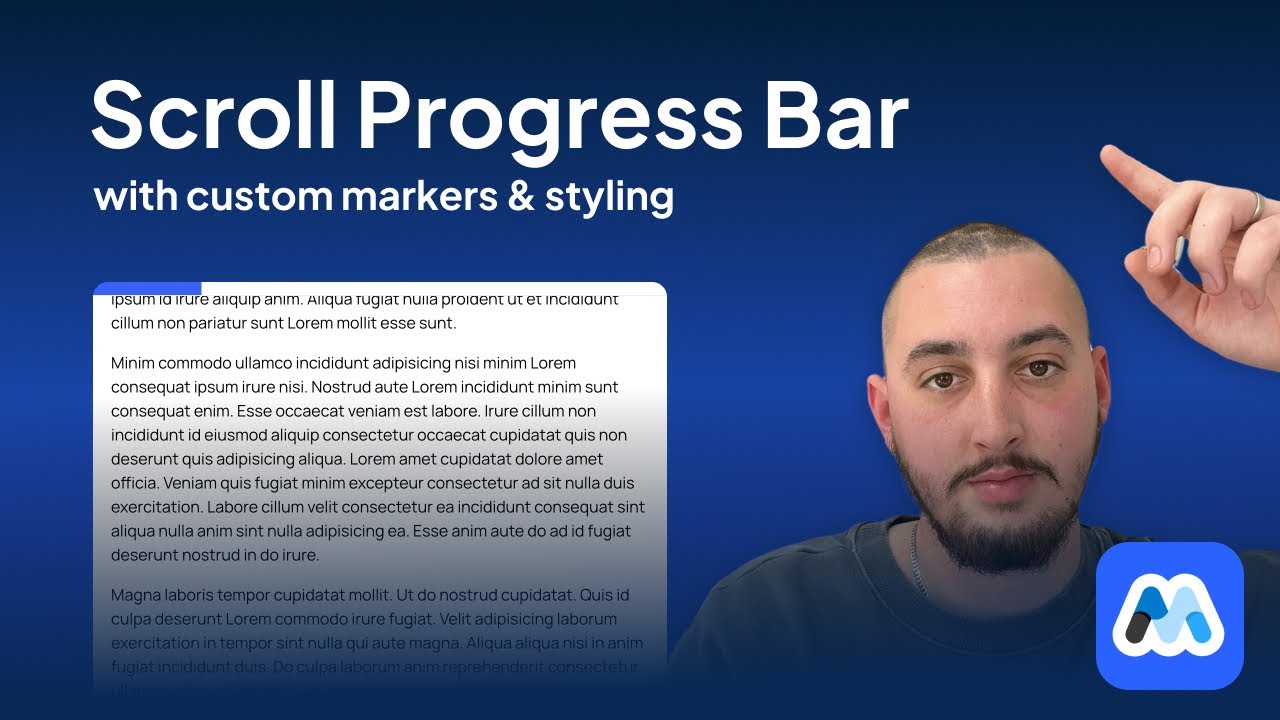 How To Add A Custom Scroll Progress Bar To Your Webflow Site Youtube