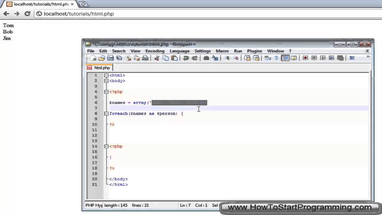 Php Tutorial 23 Embedding Html And Php Php For Beginners Youtube