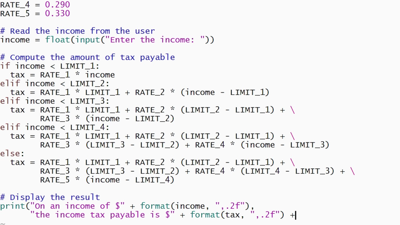 Python 3 Programming Tutorial Tax Py Youtube