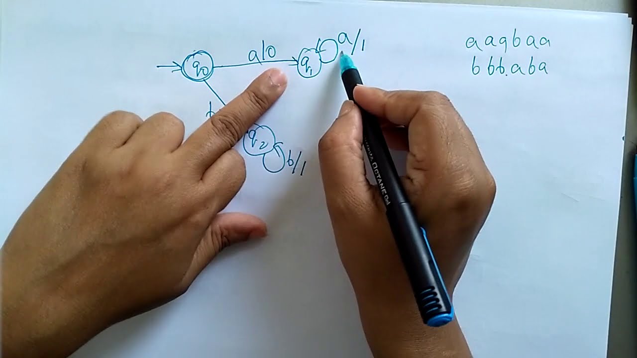 Mealy Machine Design Example 3 Toc Lec 28 Bhanu Priya Youtube