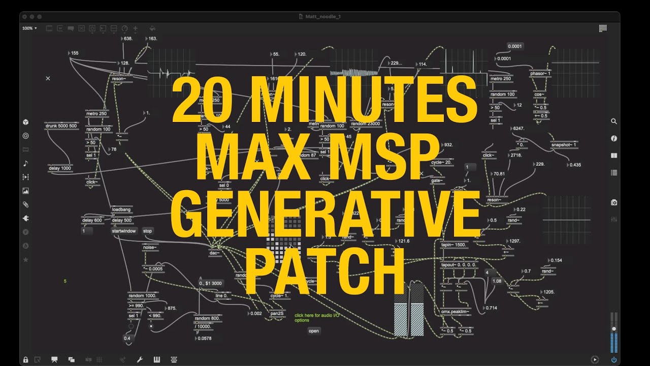 20 Minutes Generative Max Msp Patch Youtube
