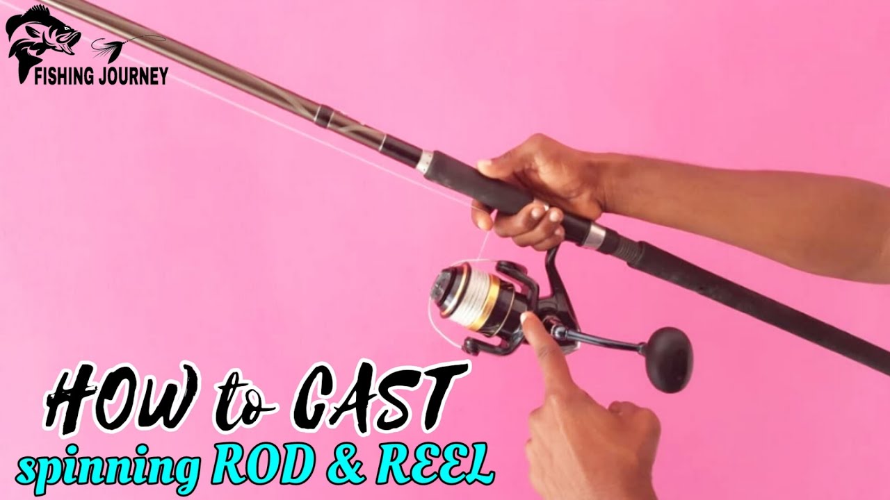 How To Cast Spinning Fishing Rod And Reel For Beginners Youtube
