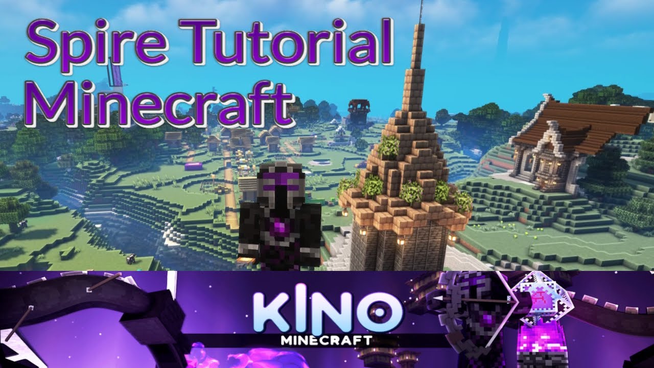 Minecraft Simple Spire Tutorial Youtube