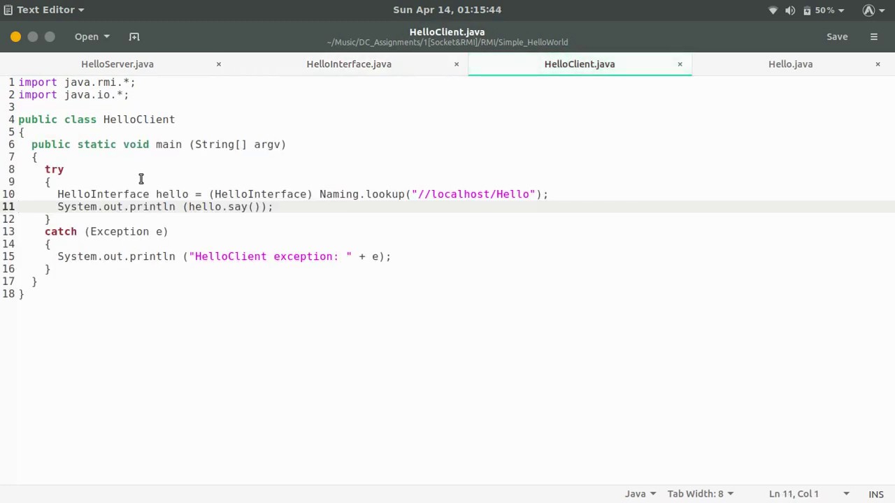 Java Rmi Implementation Java Rmi Youtube