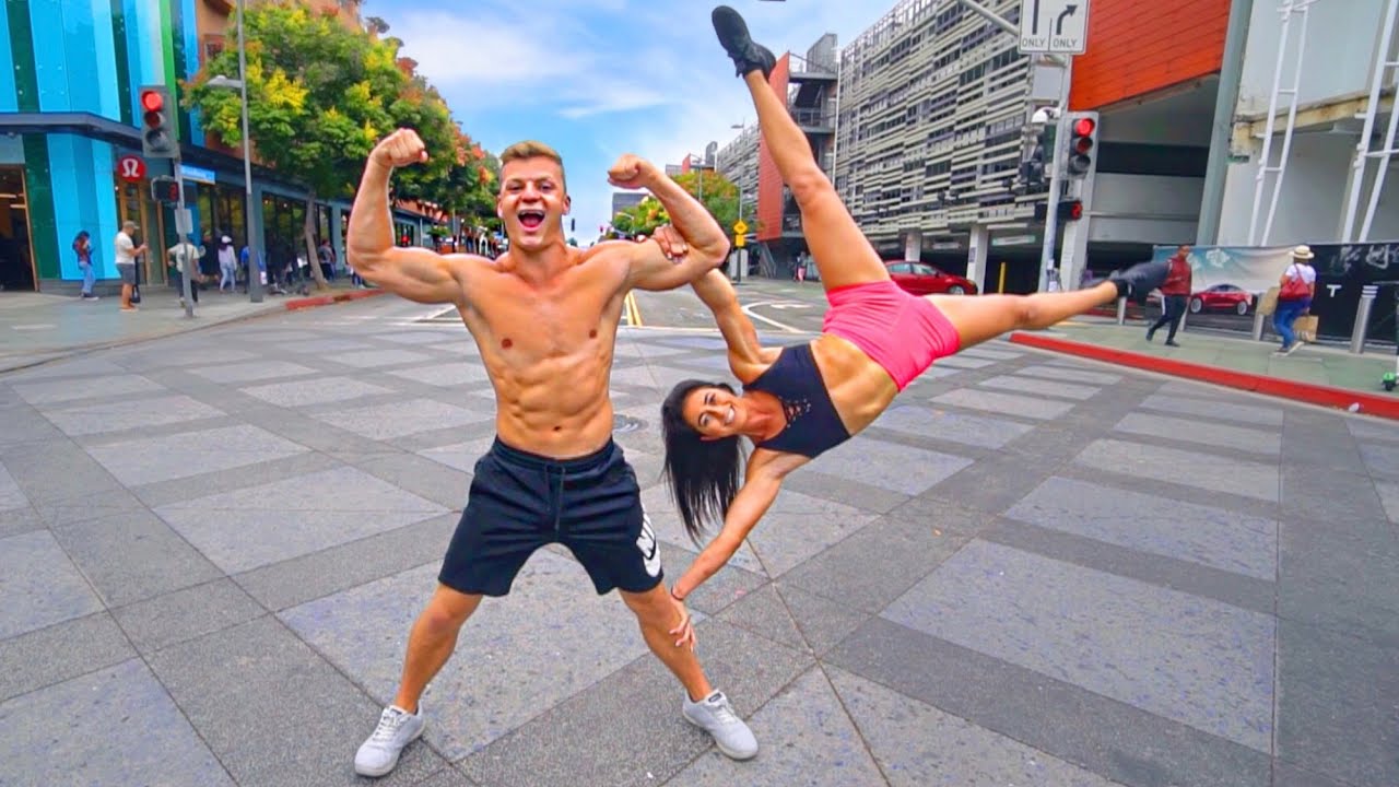 Extreme Acro Gymnast Dares In Public Youtube