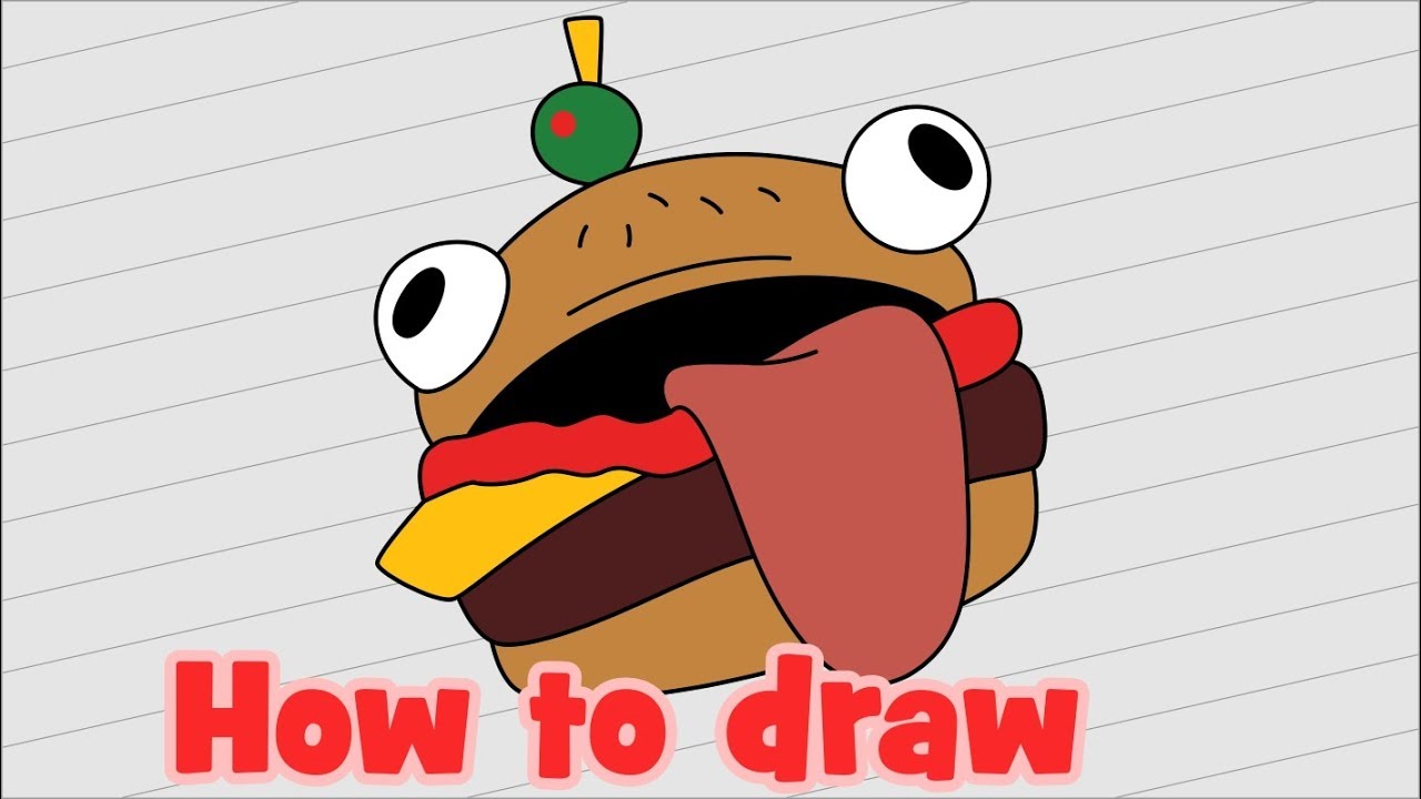 How To Draw Deer Burger From Fortnite