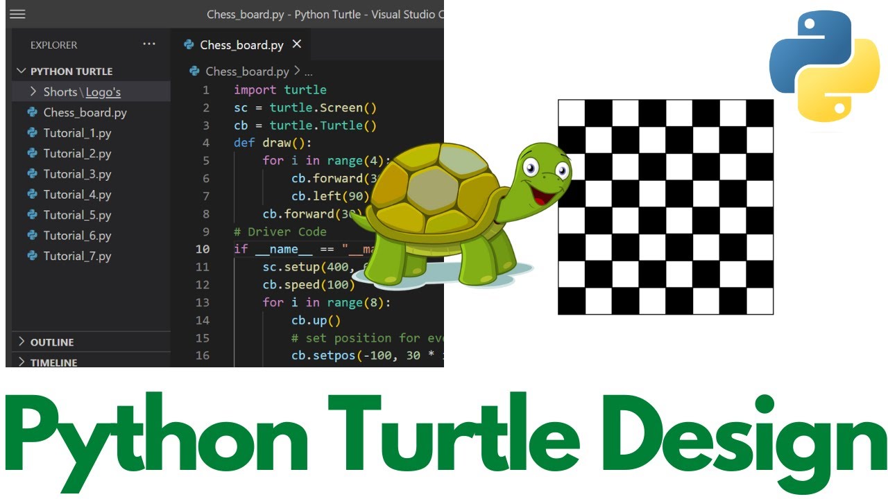Chess Board Using Python Gui Python Programing Tutorial Python
