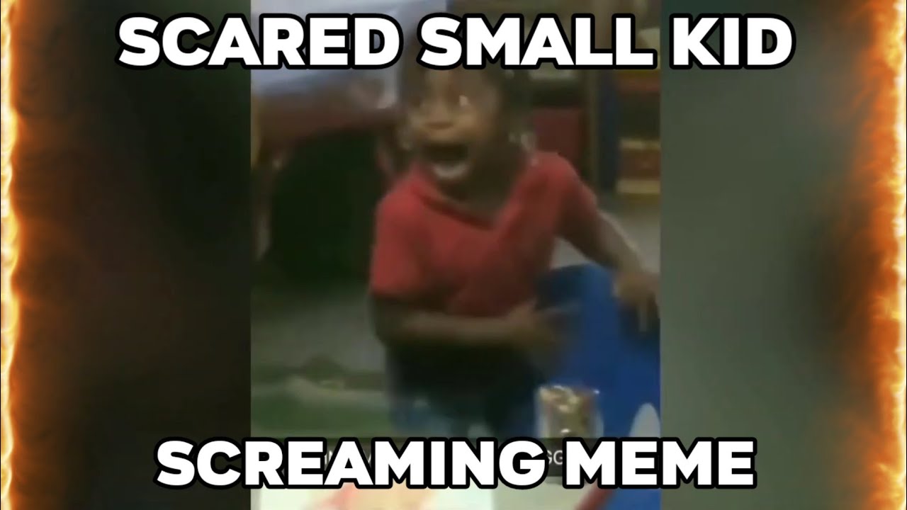 Scared Small Kid Screaming Meme Template Download Link Copyright