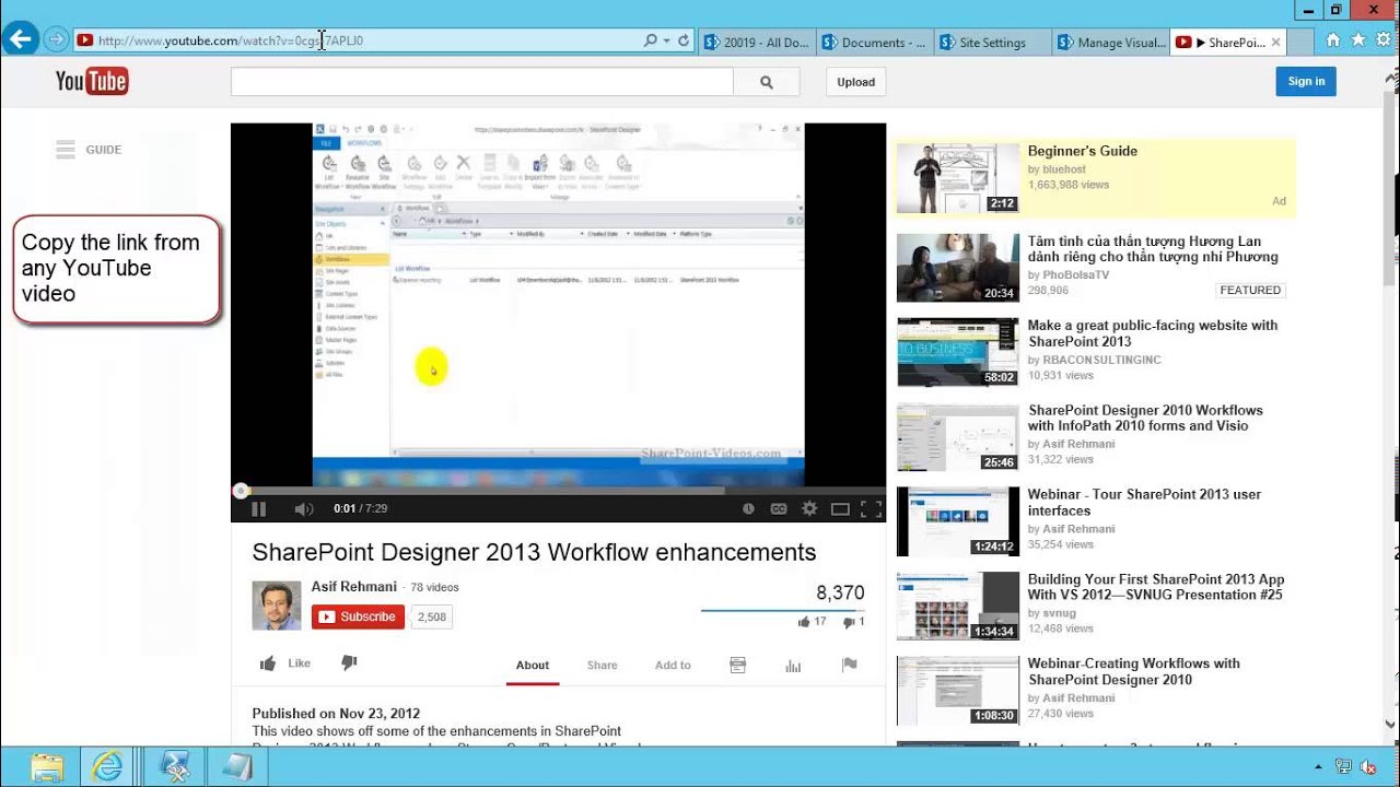 Adding A Youtube Video To Visualsp Help Tab Youtube