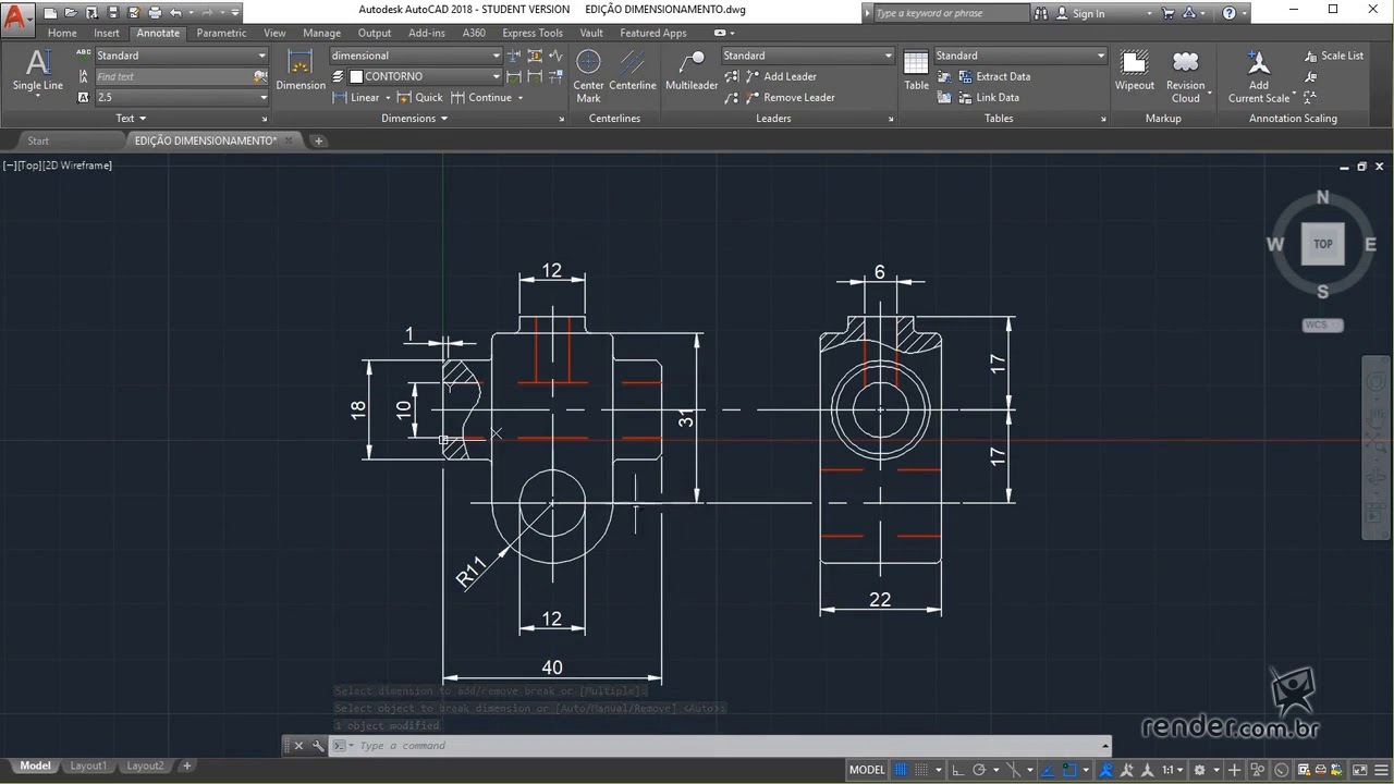 35 Edición De Cotas Autocad 2018 Fundamentos 2d Youtube