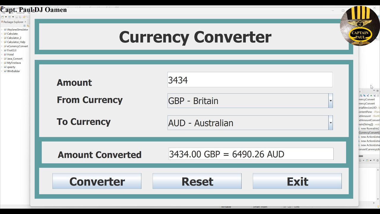 How To Create A Currency Converter In Eclipse Using Java Programming