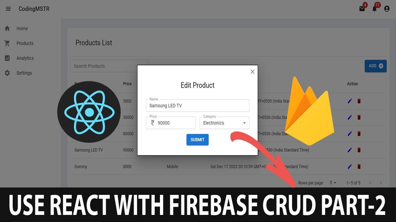 How To Use React With Firebase Add And Edit Firestore Data In React