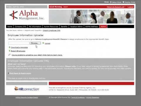Hrconnection Overview Video Administrative Features Youtube