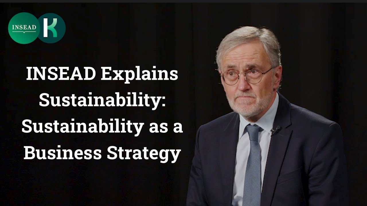 Insead Explains Sustainability Sustainability As A Business Strategy