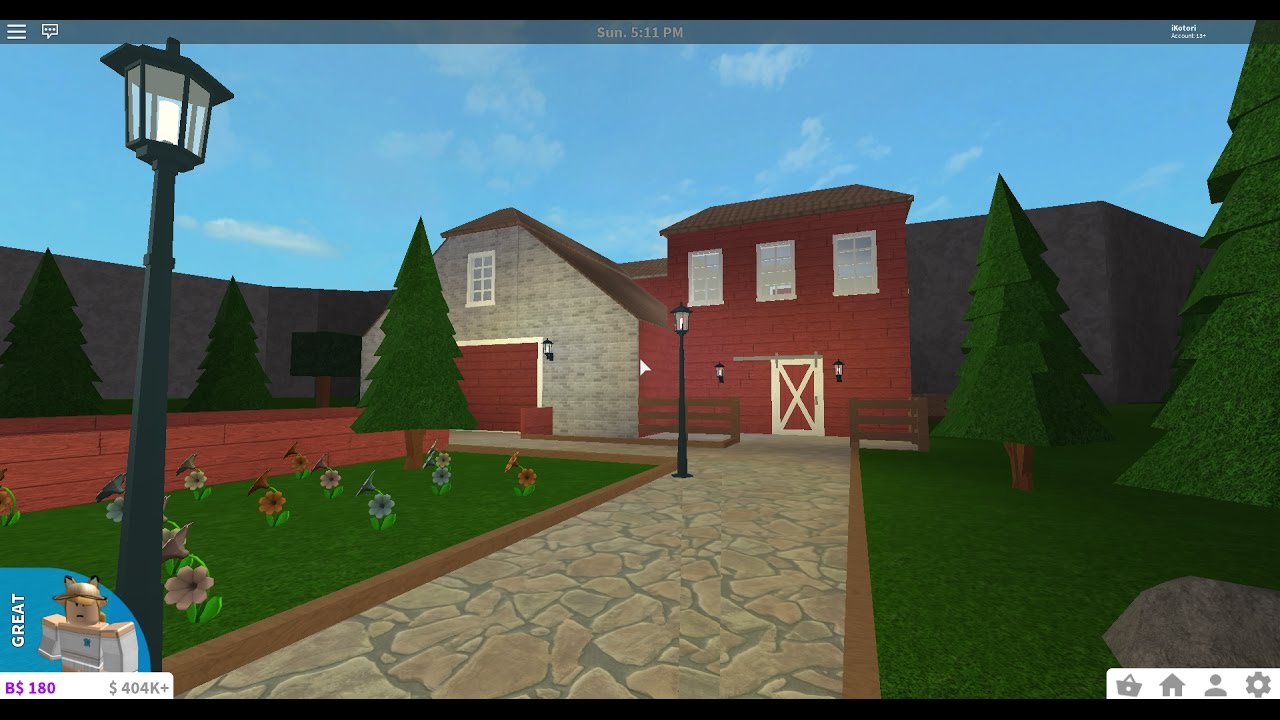 Bloxburg Barn House Tour Youtube