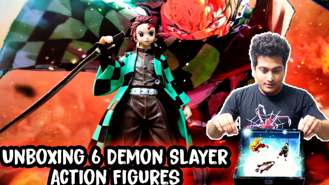 Unboxing Demon Slayer Action Figures Demonslayer Actionfigures