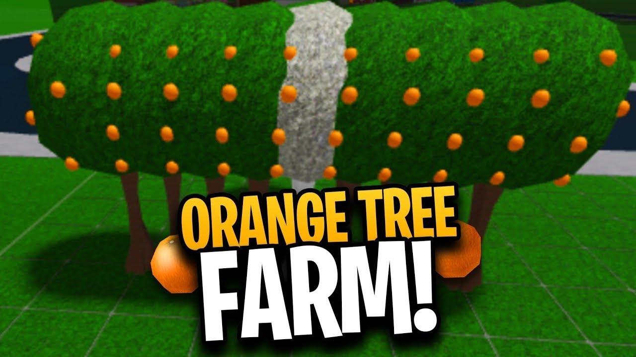 The Best Method To Create An Orange Tree Farm In Bloxburg Youtube
