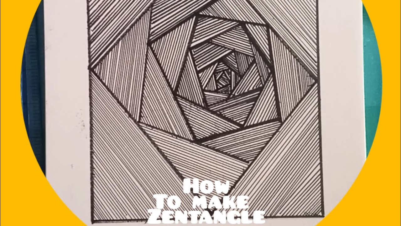 How To Make Zentangle In Easiest Way Youtube