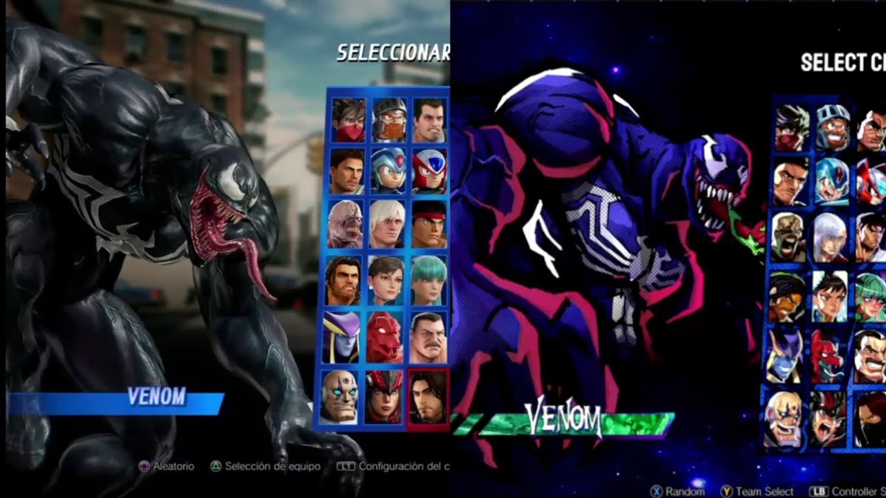 Marvel Vs Capcom Infinite And Beyond Character Select Comparison Youtube
