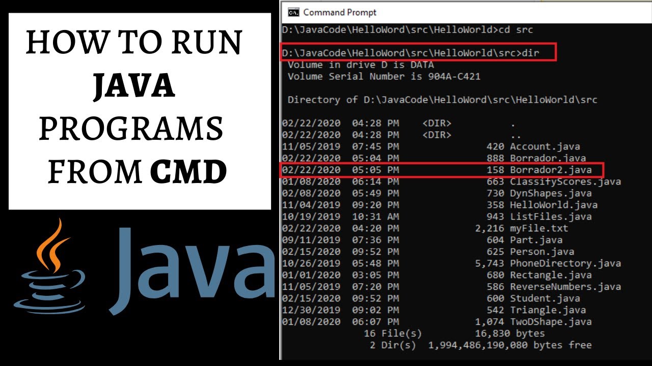 Learn How Run Java Programs From The Command Line In 3 Minutes Youtube