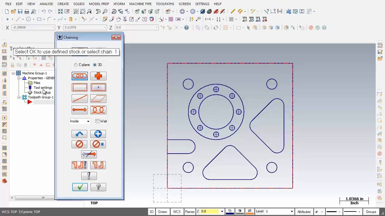 Mastercam X9 Toolpath Creation Part 1 3 Youtube