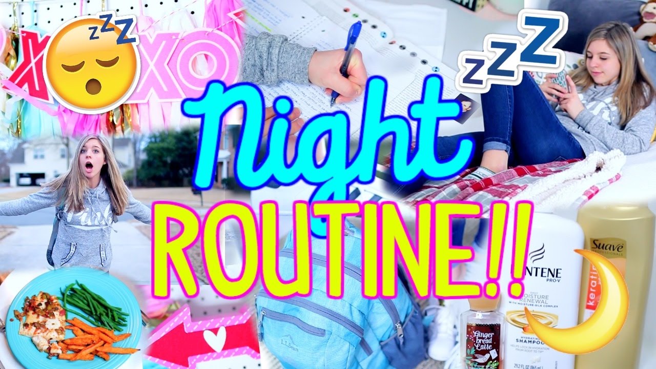 My School Night Routine 2017 Youtube