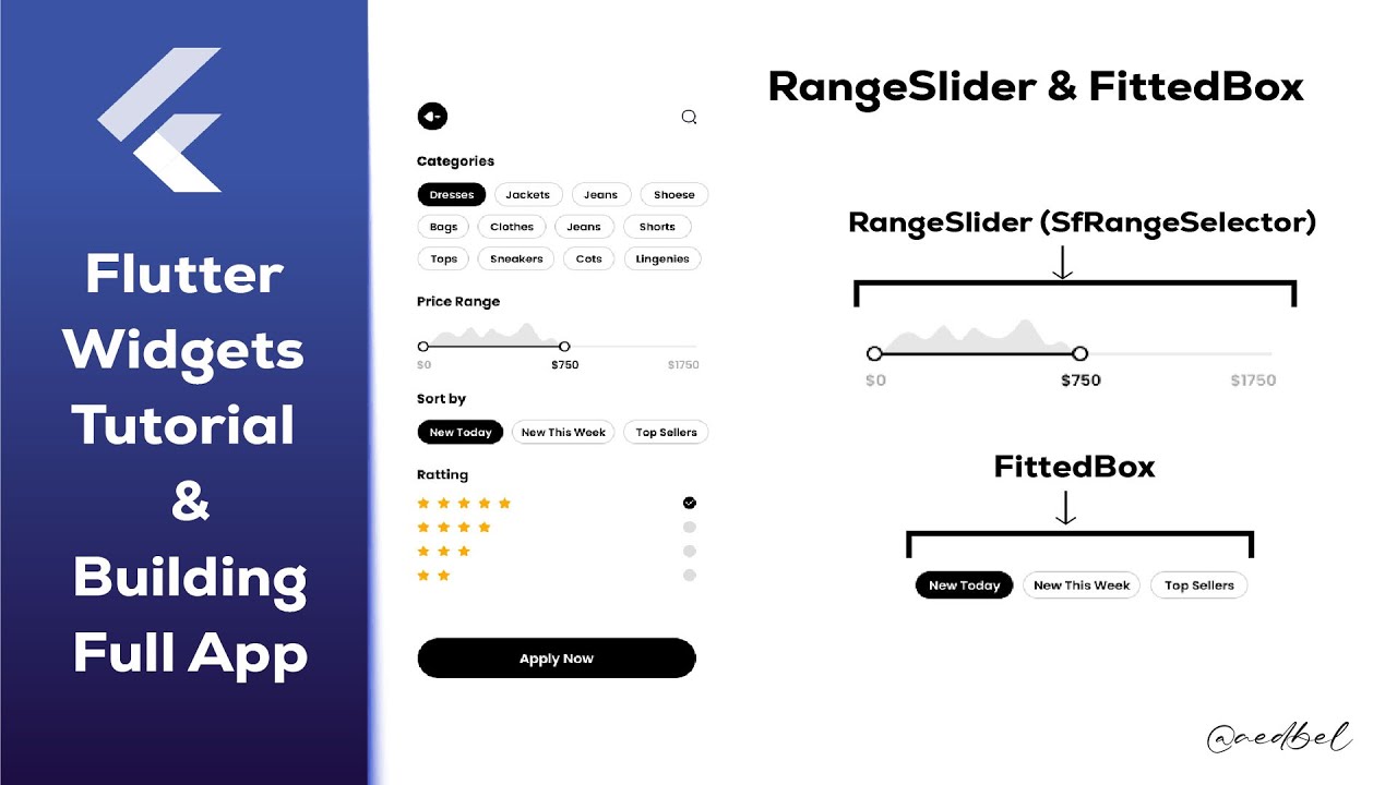 Flutter Rangeslider Fittedbox Widgets Building Full App Tutorial