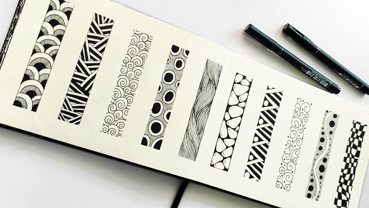 Create Beautiful Zentangle Borders And Frames Easy Zentangle Art
