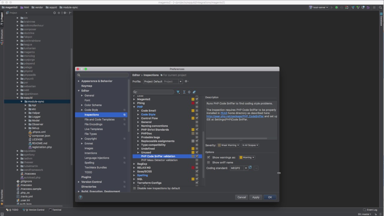 How To Setup Php Code Sniffer For Magento 2 Youtube